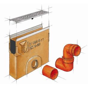 Sandfång, ACO Drain Multiline V100S | Brunnar och tillbehör - A